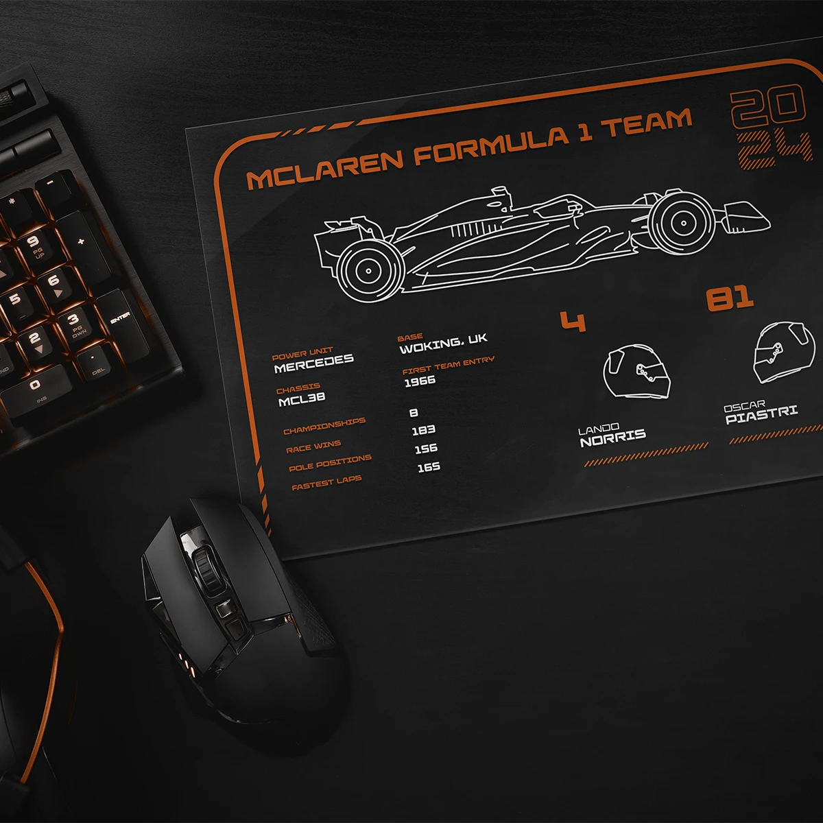 2024 MCL Team Frame - RaceFanGifts.com